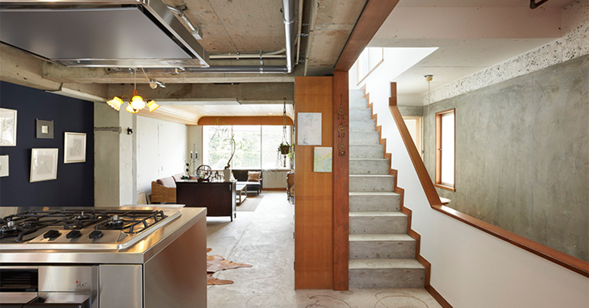 three-story building renovation in japan combines residential, retail ...
