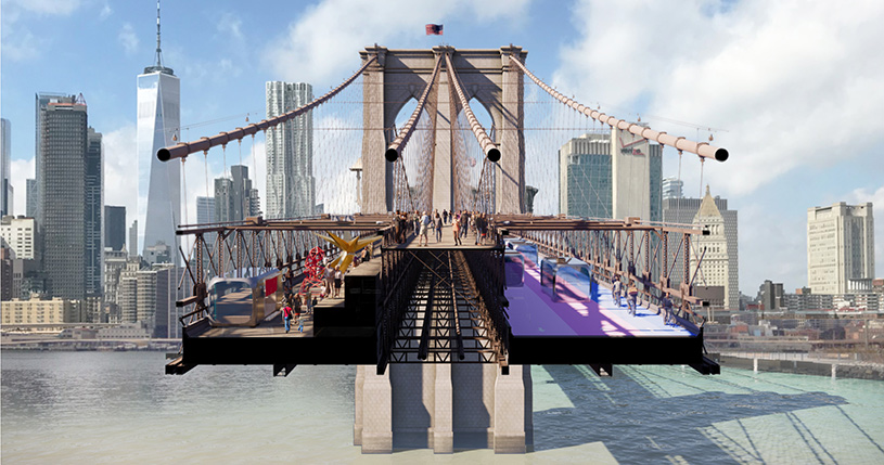 reimagining brooklyn bridge competition: BIG among finalists