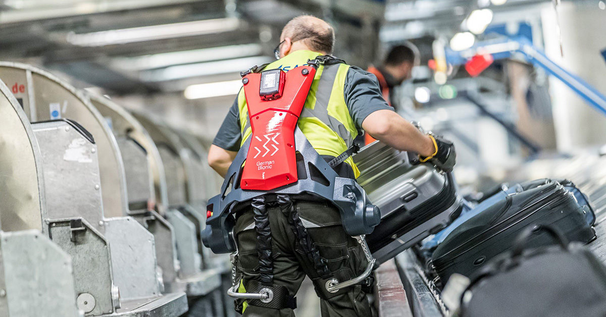 cray x, a smart power suit that supports workers when lifting loads up ...