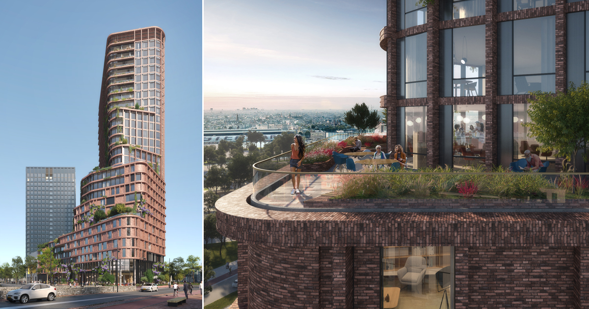mecanoo wins competition to design a vertical neighborhood in amsterdam