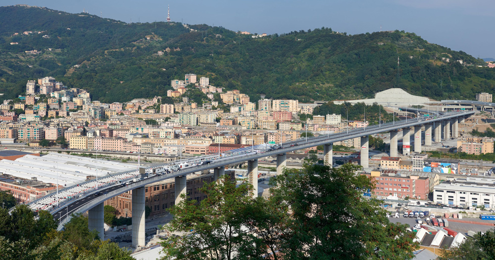 new genoa bridge by renzo piano inaugurated in italy
