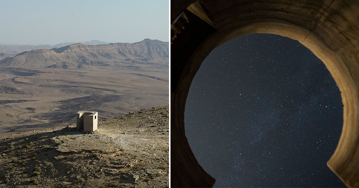 sand + rocks form 'landroom' observatory overlooking world's largest ...