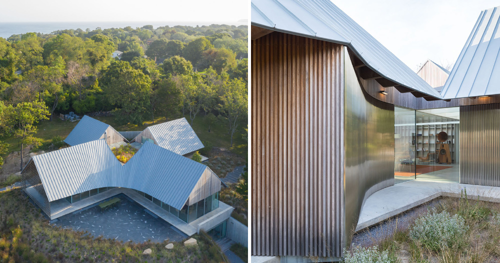 north fork house by SO – IL comprises four gable volumes