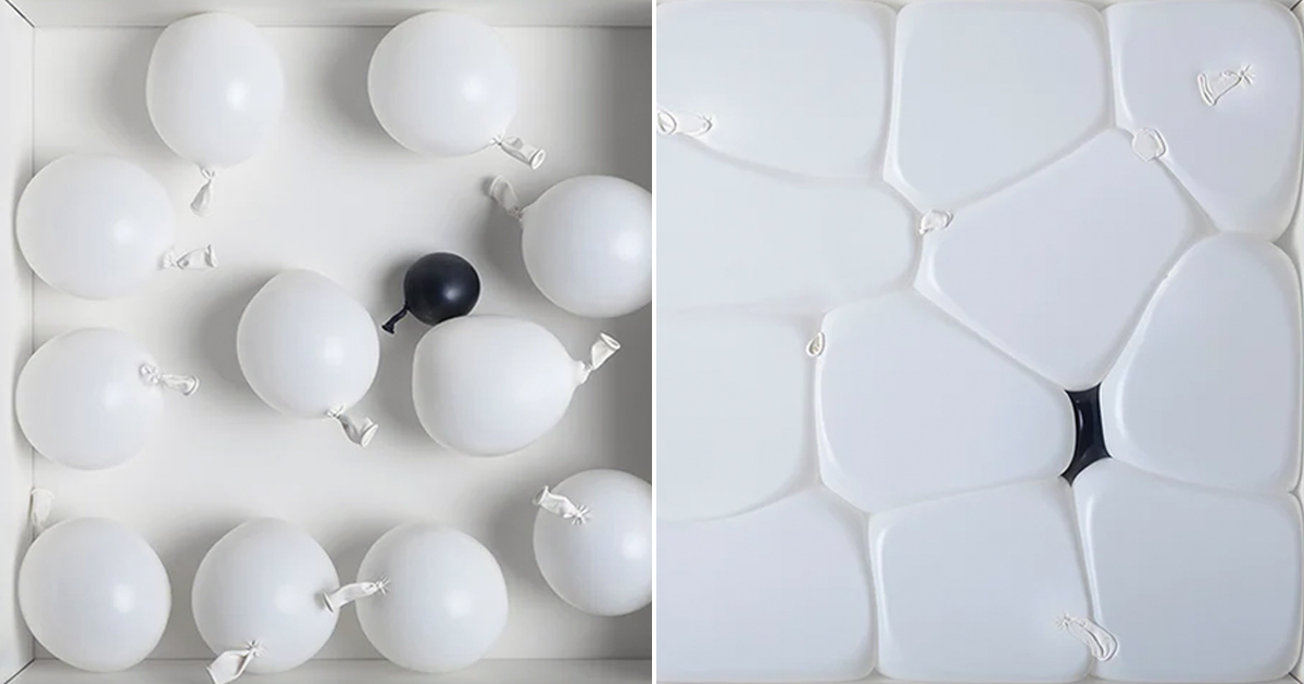 arthur analts' inflating balloon sculpture reflects on black lives matter