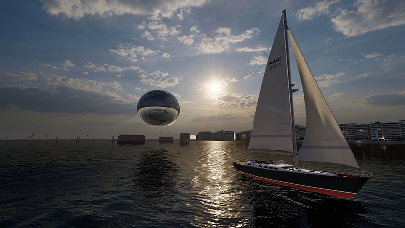 'orb' is a 50m radius illuminating sphere proposed to float over ...