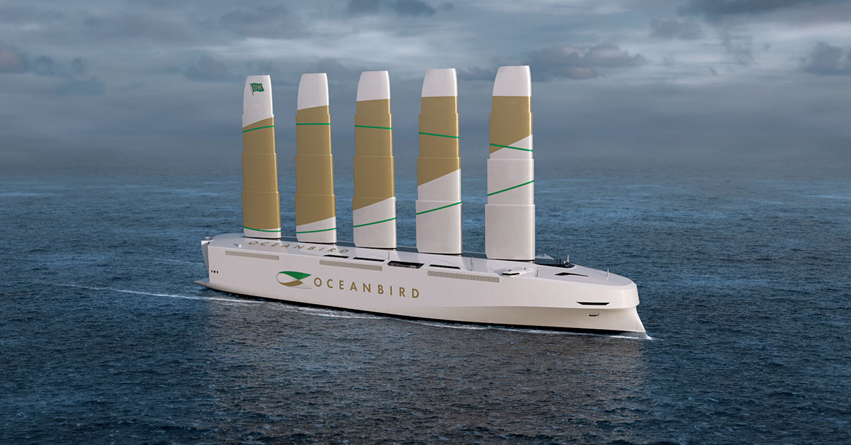 the oceanbird massive vessel claims to reduce cargo shipping emissions ...