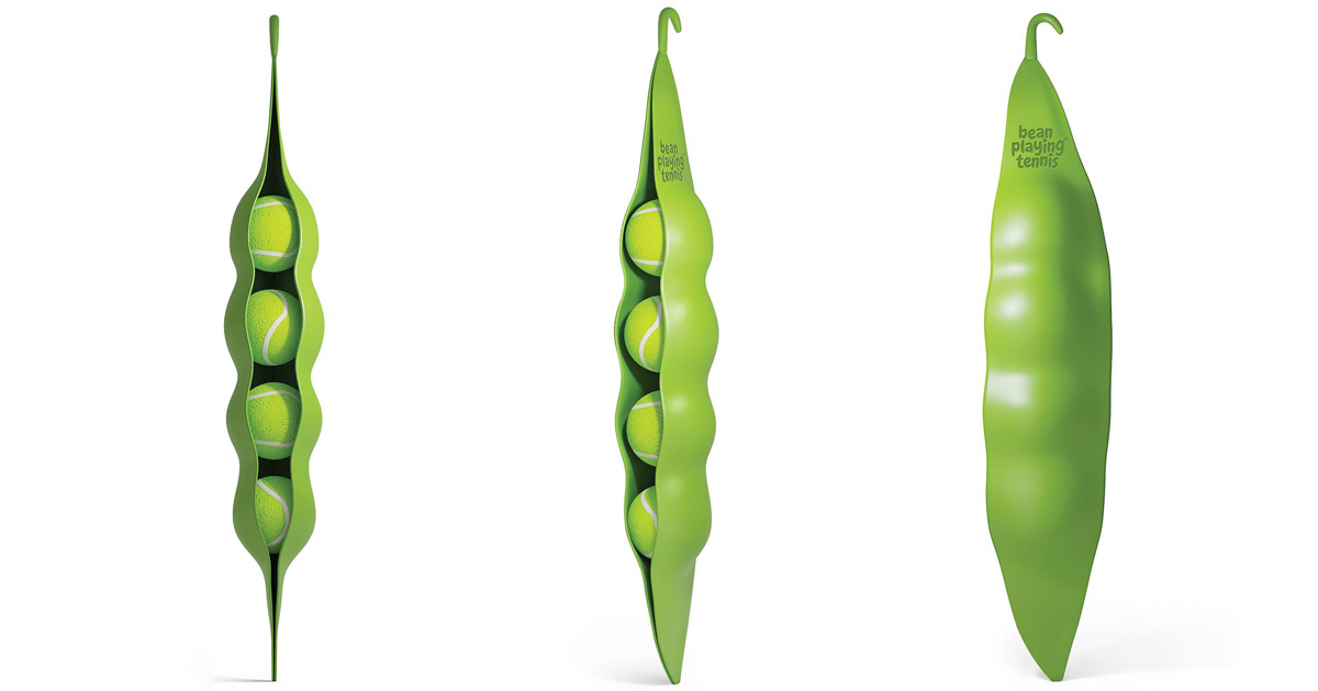 gigantic green bean serves as tennis ball packaging in bowler & kimchi ...
