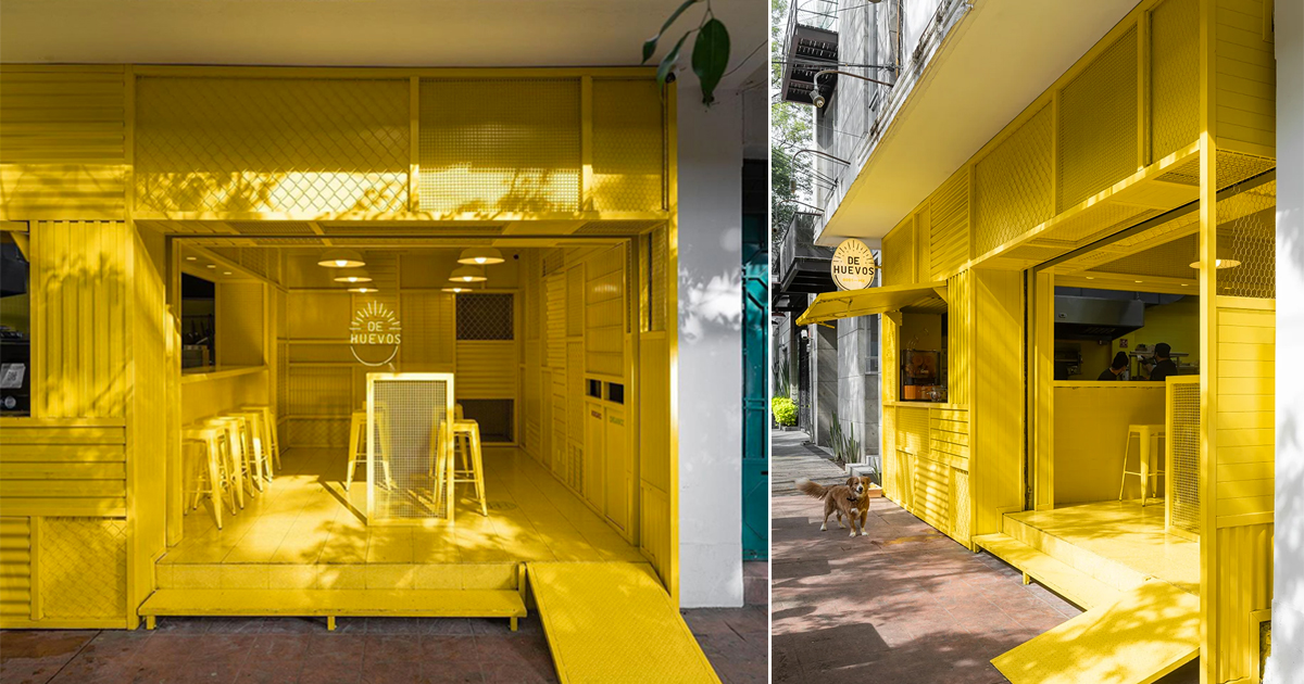 cadena concept design builds an egg-inspired fast food concept in mexico