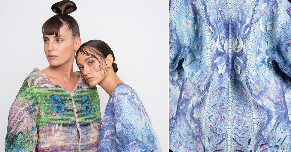 ganit goldstein combines 3D printing & embroidery to create sustainable ...