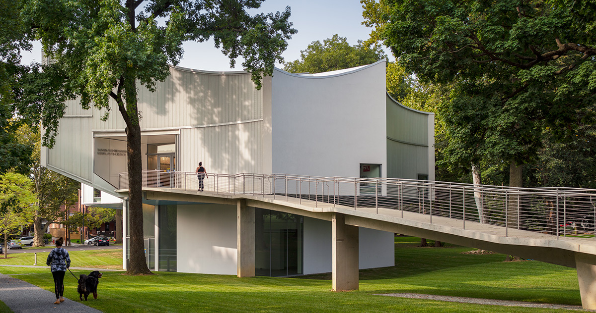 steven holl completes 'winter visual arts building' in pennsylvania