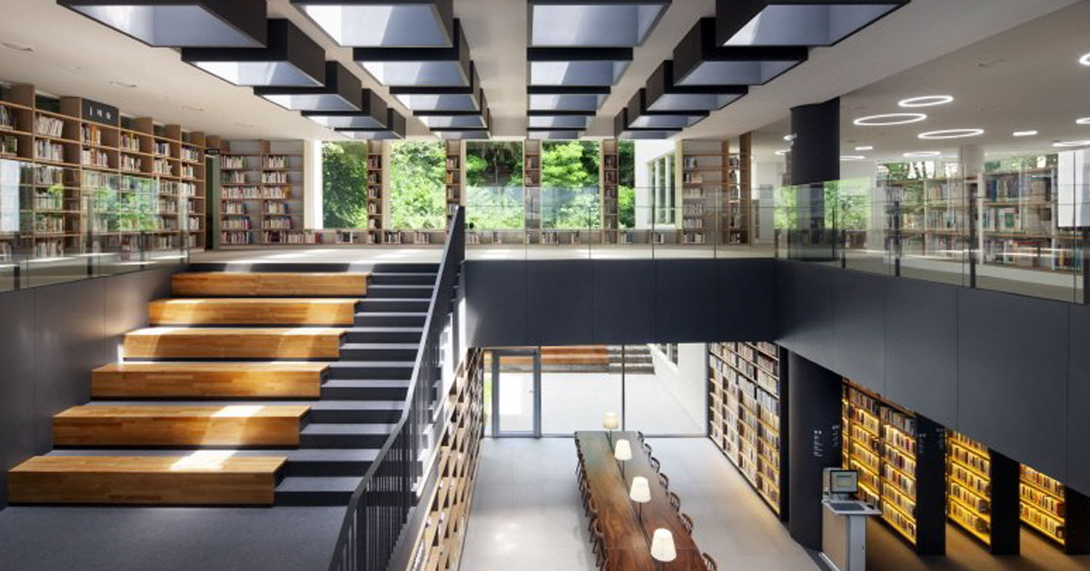 D.LIM architects completes small 'doksan' library with skylights in ...