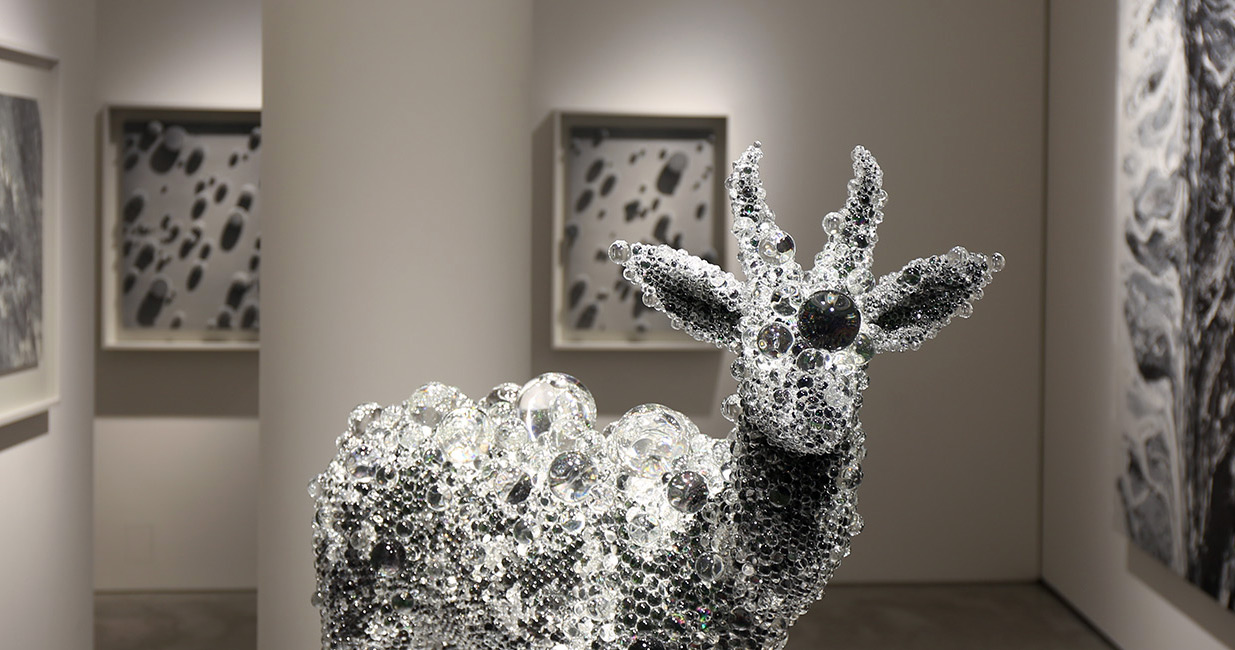 kohei nawa presents 'pixcell' sculptures and velvet 'paintings' for ...