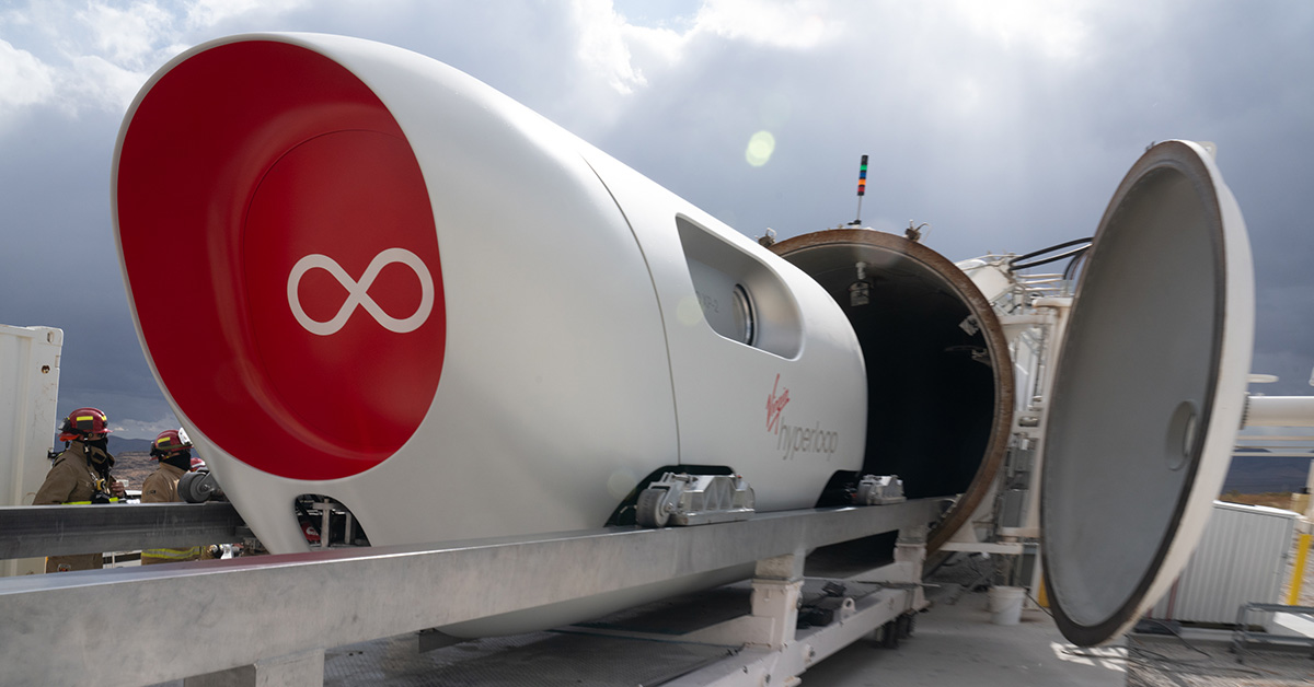 BIG-designed virgin hyperloop successfully completes first passenger test