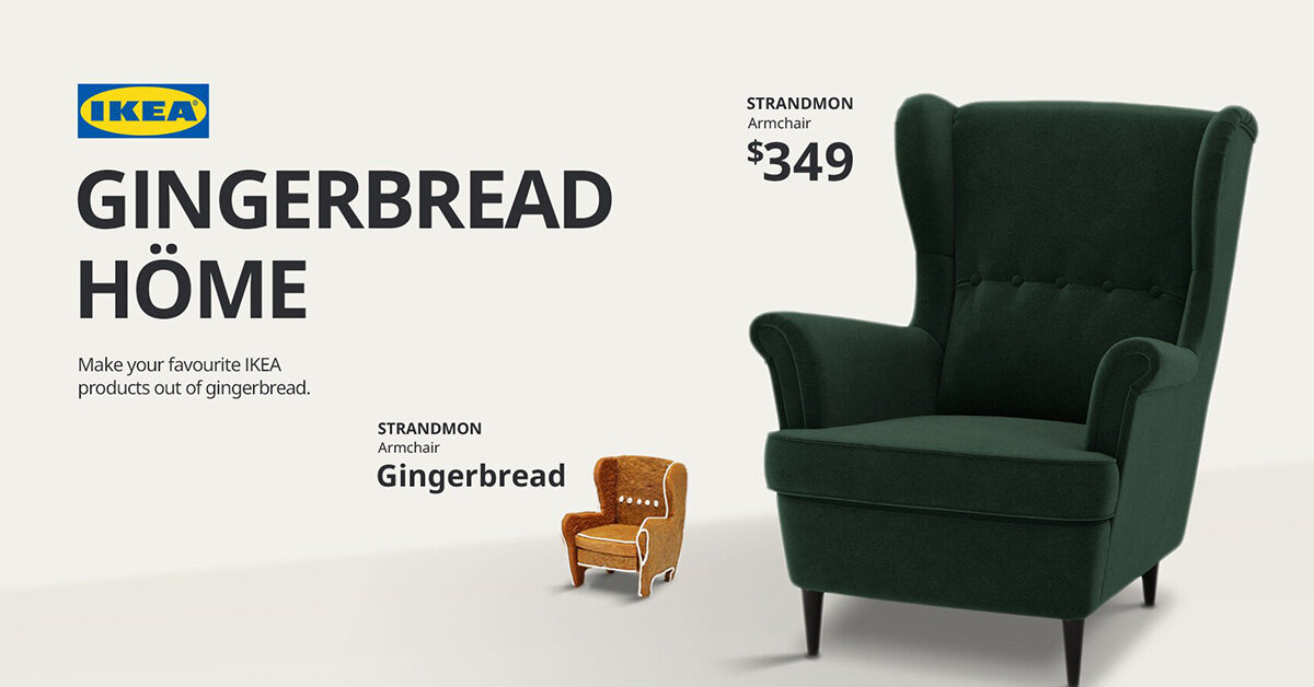 build your own gingerbread house and furniture with these IKEA instructions