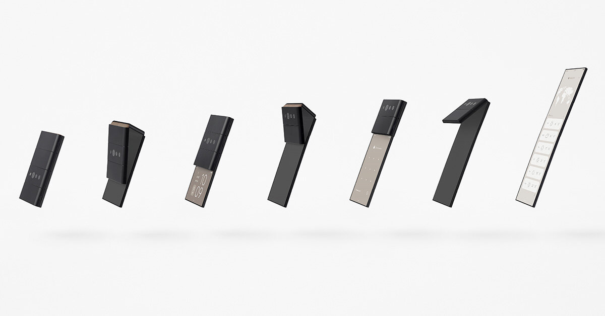 nendo unveils a credit card-sized phone for OPPO that unfolds into ...