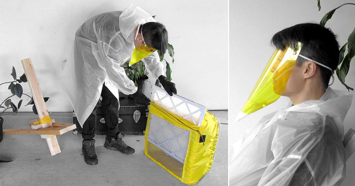 noah wangerin's filtered face shield reinterprets 16th-century plague ...