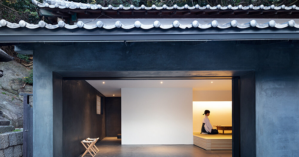 ABOUT renovates office at mekari shrine in japan's fukuoka prefecture