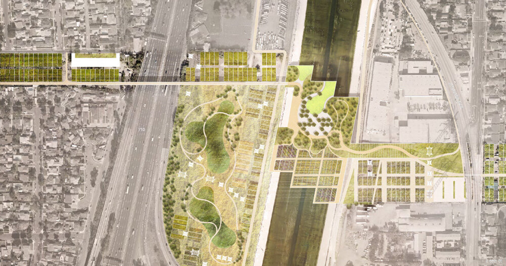 LA river master plan reveals proposals from frank gehry and OLIN
