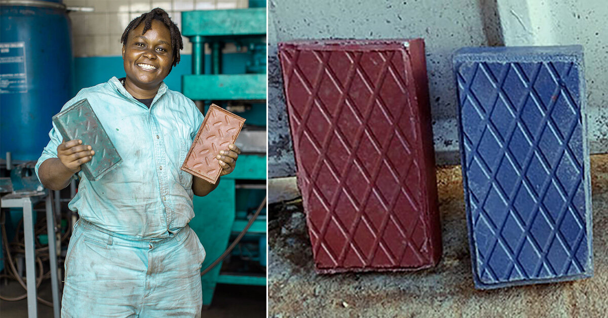 kenyan woman’s startup recycles plastic into bricks that are stronger ...