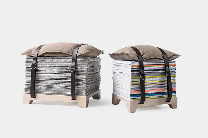 'hockenheimer' stool is now available on the designboom shop!