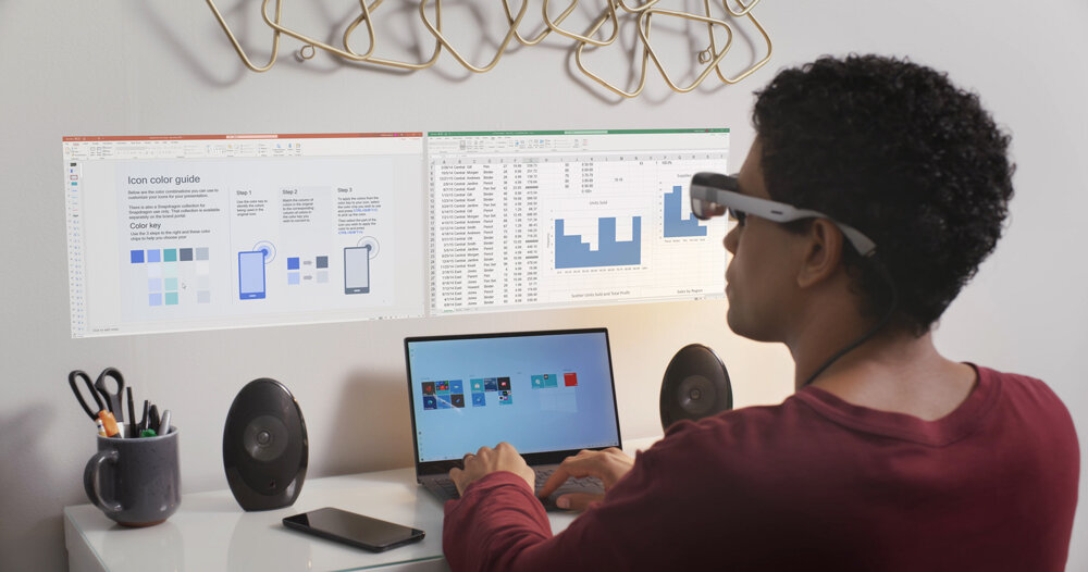 qualcomm's AR 'smart viewer' lets you free your desk with virtual screens