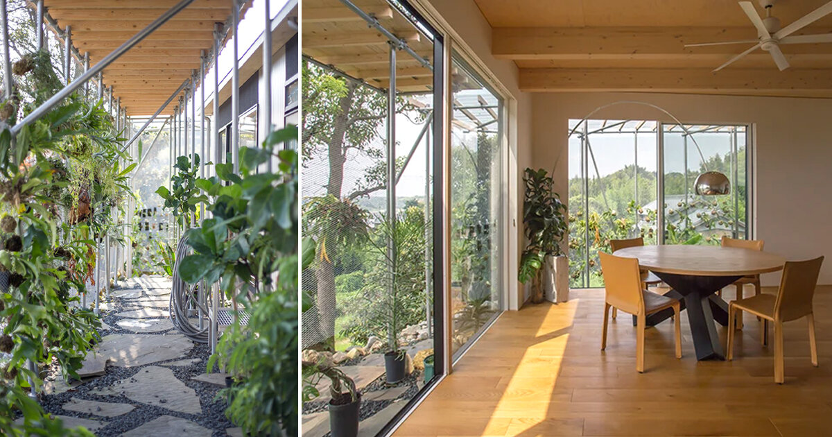 1-1 architects designs a family home for a tropical plant farmer in japan