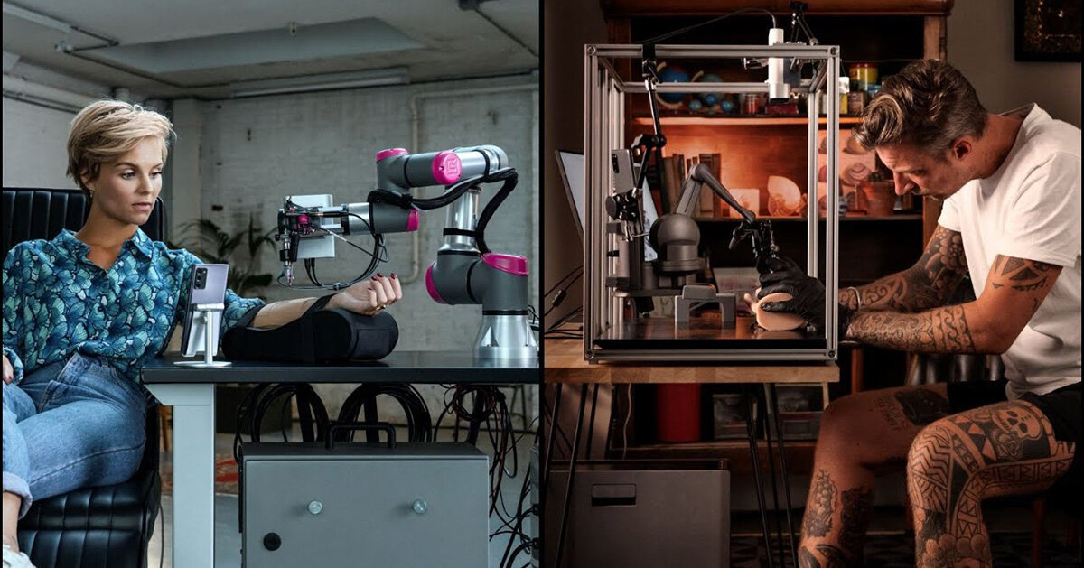 5G powered robot arm needles world's first ever remote tattoo