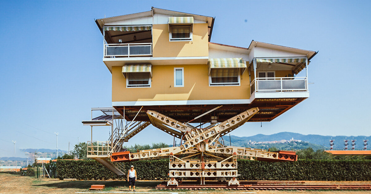 this 'flying house' in italy used to follow the sun