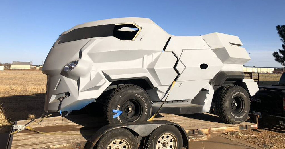 dystopian sci-fi land rover from the 1995 film judge dredd is now for sale