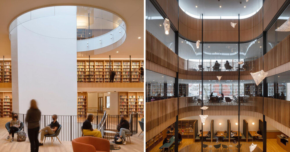 maya lin completes neilson library at smith college in massachusetts