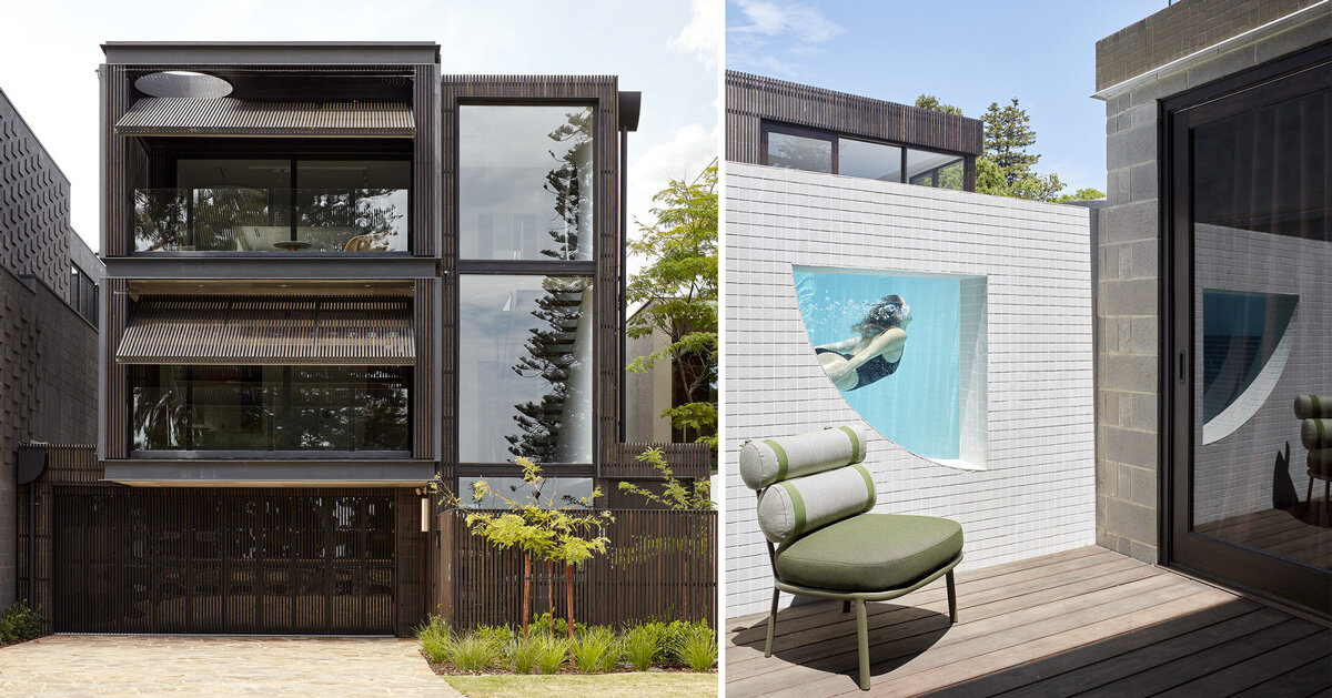 state of kin wraps 'shutter house' in timber batten skin in western ...