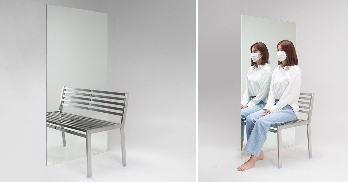 sit next to your reflection with 'be alone to be two' chair by byungsub kim
