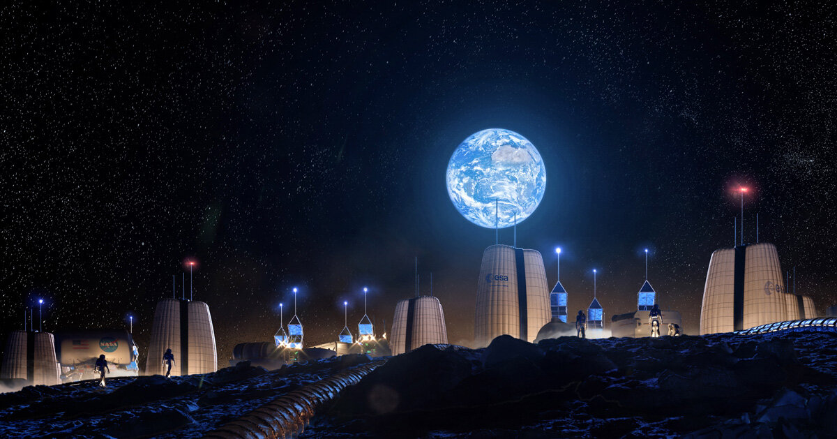 SOM exhibits first permanent human village on the moon at the venice ...