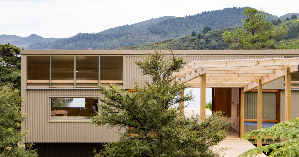 strachan group architects builds a prefab community facility in new zealand