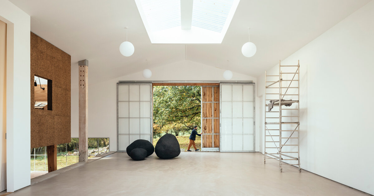 thomas randall-page designs a studio for his sculptor father in rural devon