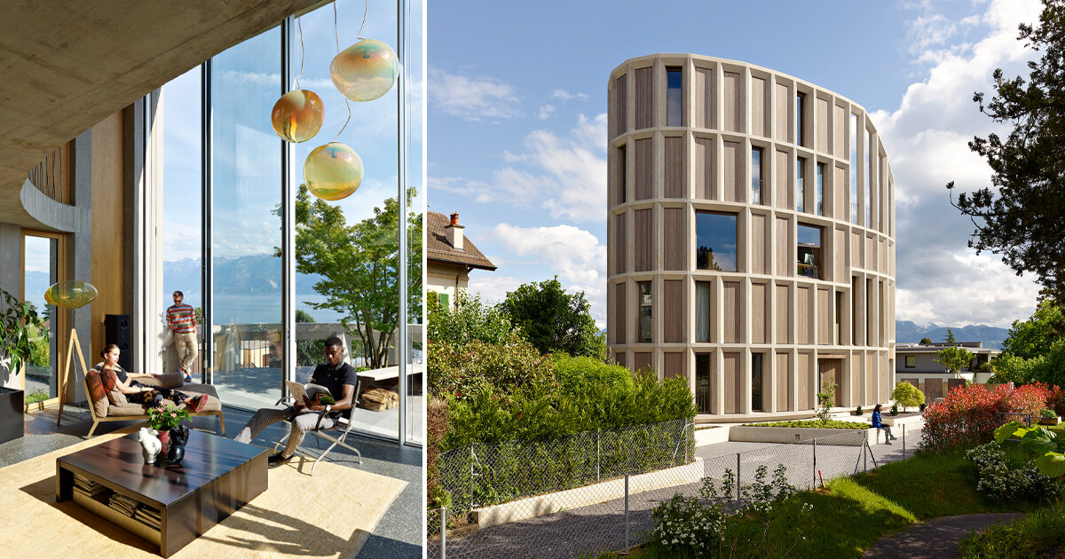 LOCALARCHITECTURE designs curved residential building in switzerland