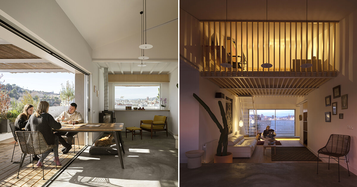 octave petit and marc mazeres refurbish a penthouse in barcelona