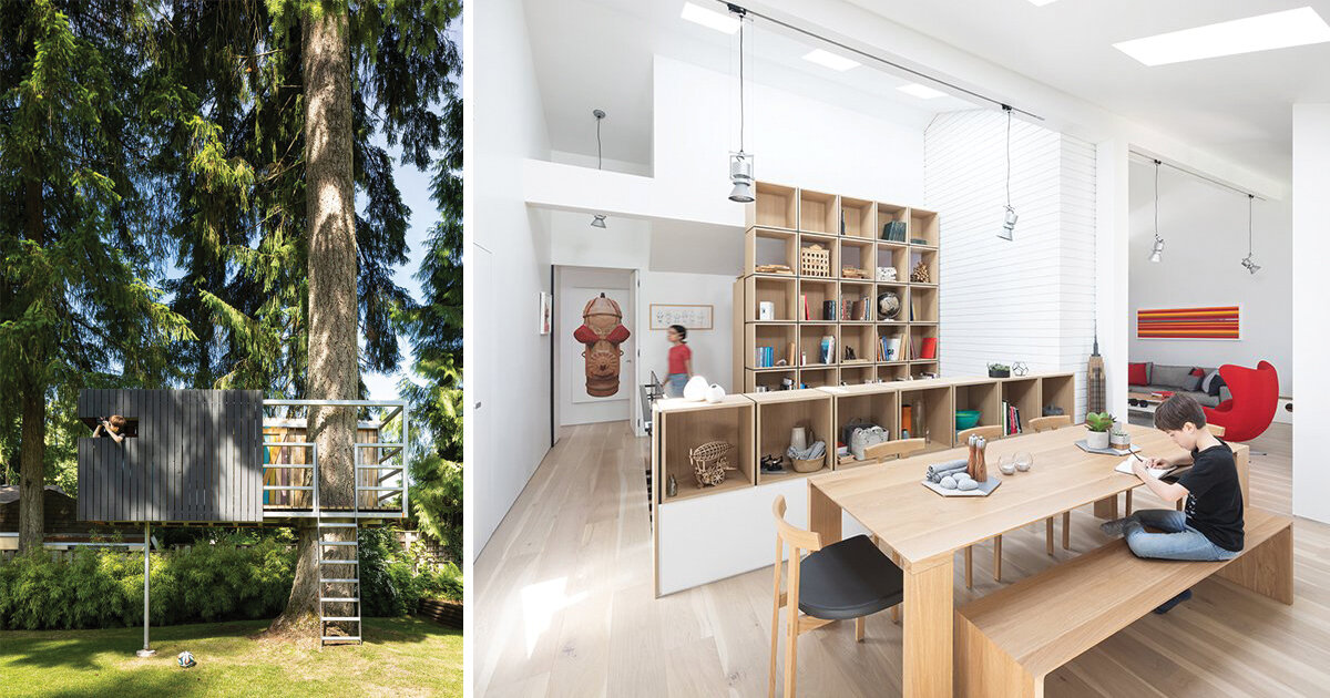 RSAAW install monumental double-height library in this renovated home