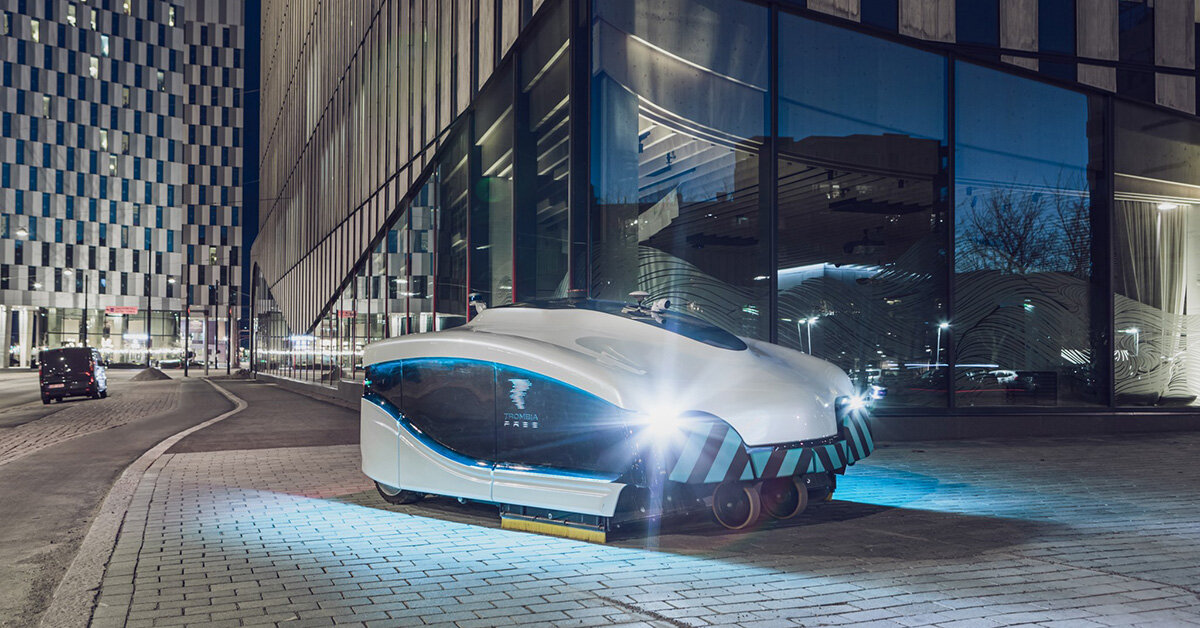 trombia free is an electric, autonomous and silent street sweeper