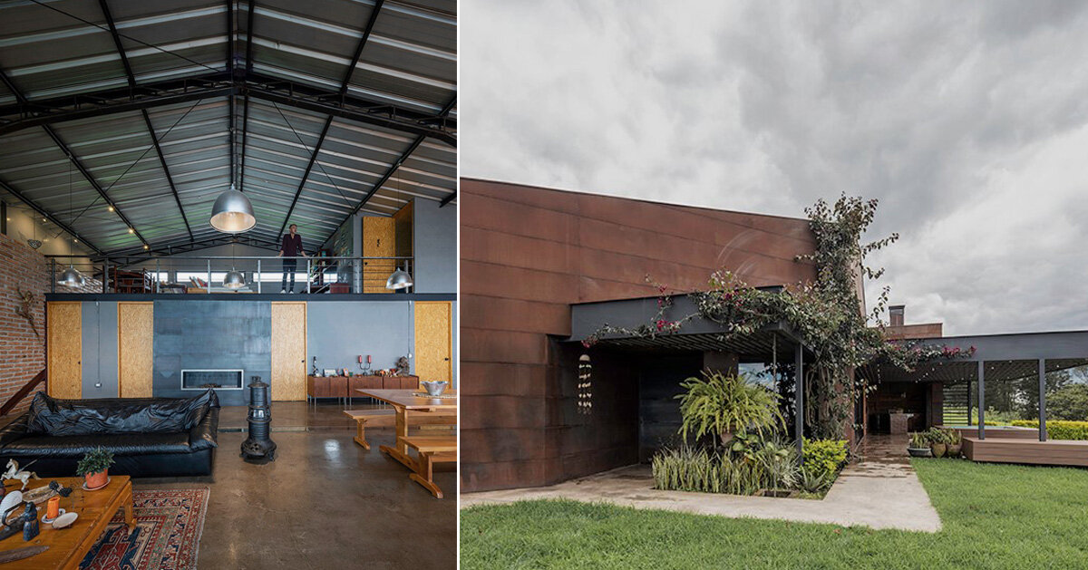 sebastián mora transforms old warehouse into modern country house in ...