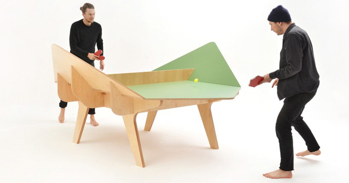 exercice and NEDJ reinterpret ping pong gameplay with multiplane table ...