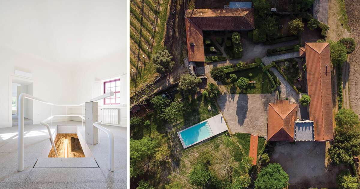 13th-century farmhouse renovated into a contemporary home in rural portugal