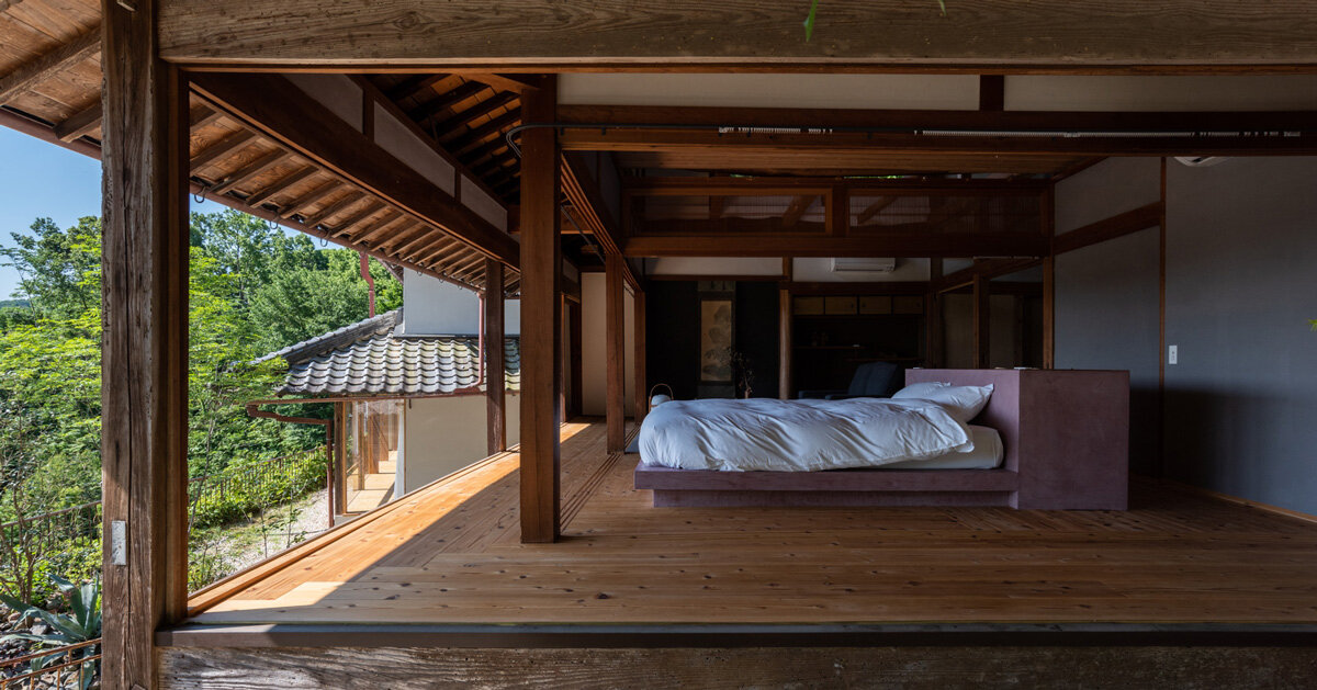 historic japanese house transformed into hotel that connects with nature