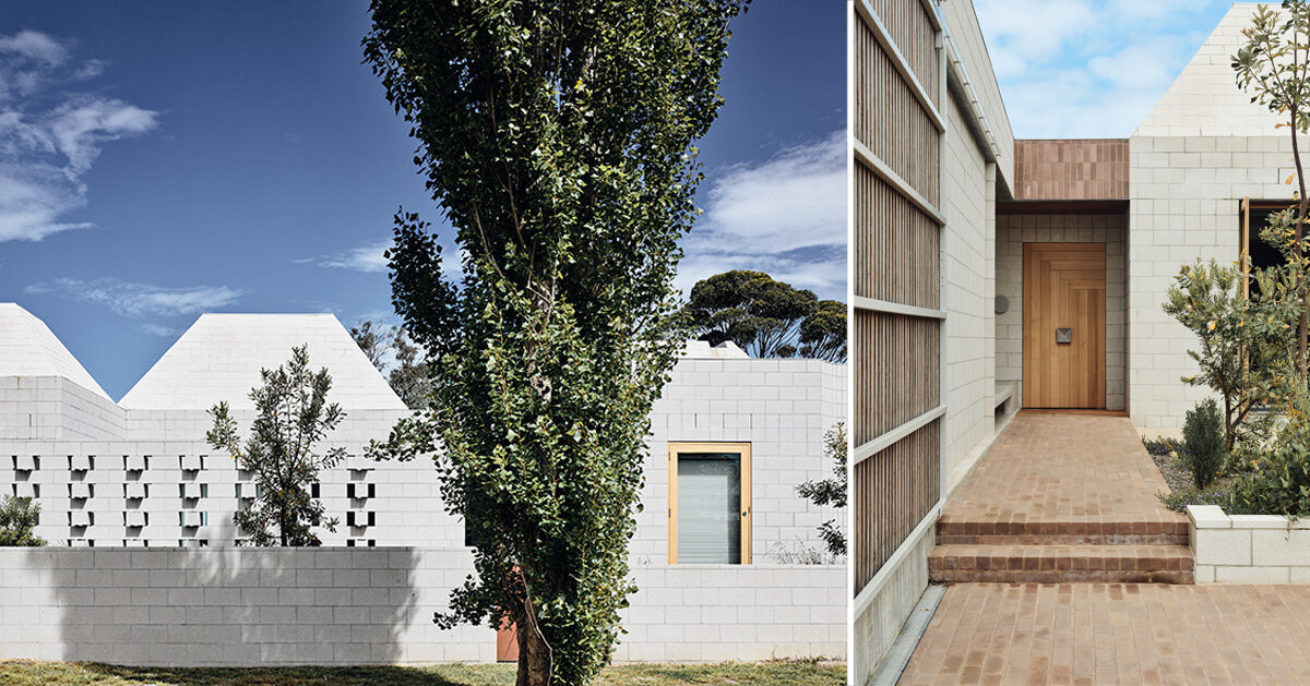 sculptural frustum roofs top beach residence by architects EAT in south ...