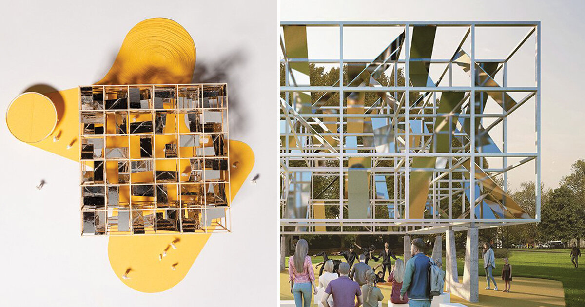 MPavilion 2021 is a kaleidoscopic urban lighthouse by MAP studio