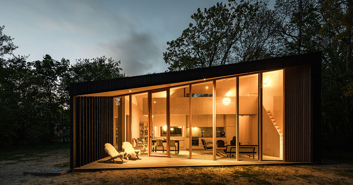 compact holiday home by orange architects on texel island, netherlands