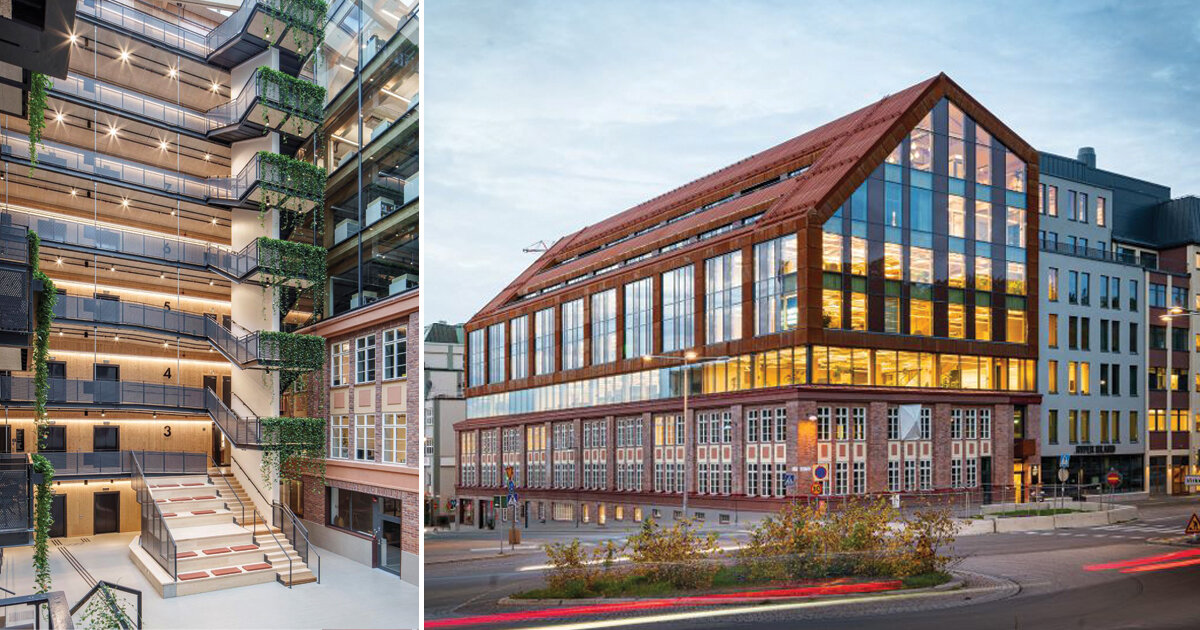 tengbom architects transform old textile factory from 1928 into an ...