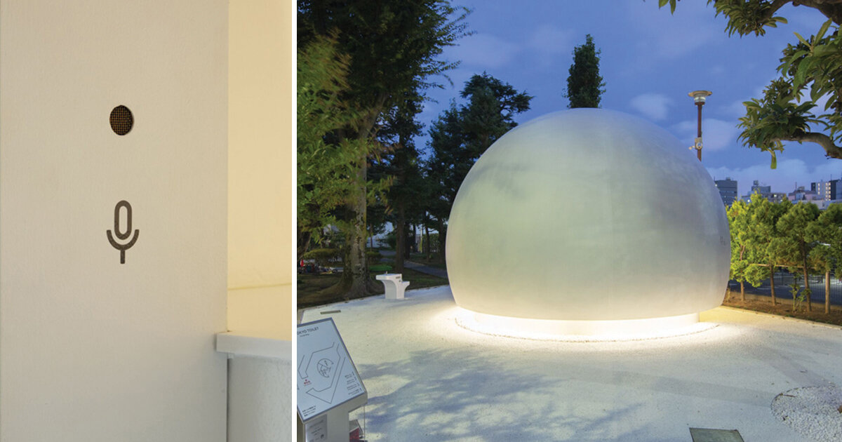 hi toilet is a contactless public toilet operated using voice commands