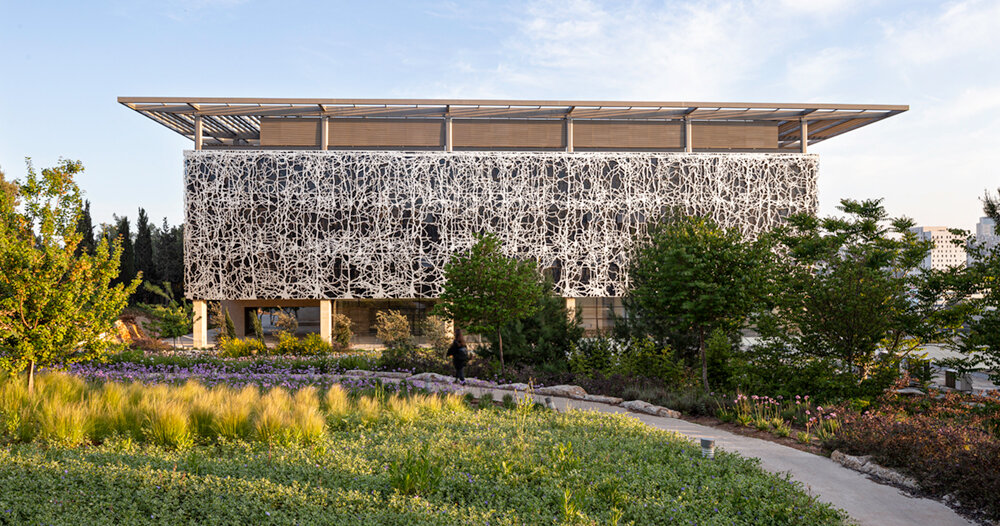 foster + partners' center for brain sciences has neurology-inspired facade