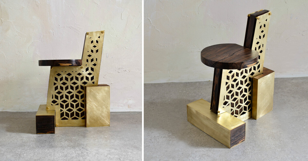 'wind memory' chair by yunshik shim promotes harmony between eastern ...